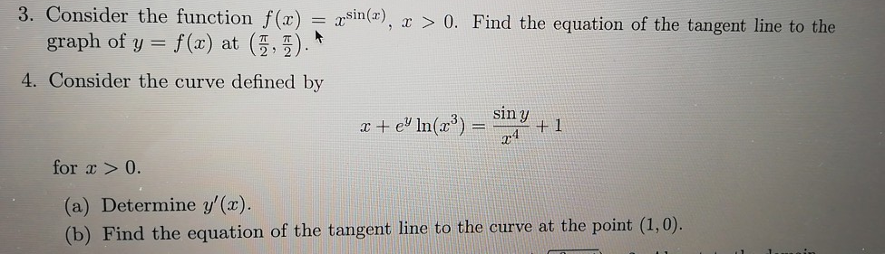 Solved 3. Consider the function f(x) = xsin(Ⓡ), x > 0. Find | Chegg.com