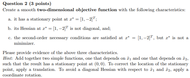 Solved Question 2 3 Points Create A Smooth Two Dimensional