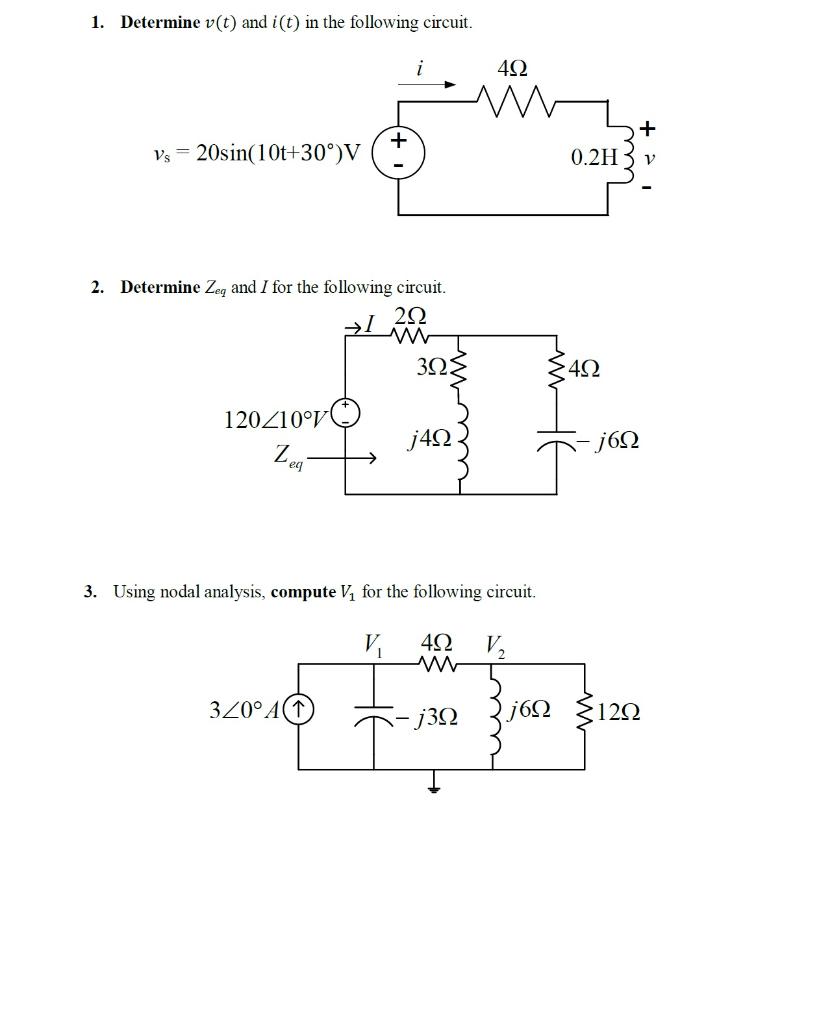 Solved Please Solve All the questions . Please solve 1, 2, | Chegg.com