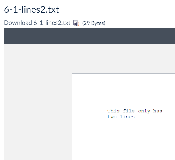 Solved Chapter 6 - Files and Exceptions Complete the | Chegg.com
