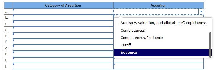 Solved For each of the following specific audit procedures, | Chegg.com