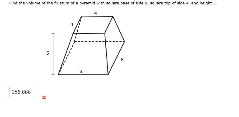 Frustum Volume Of A Square