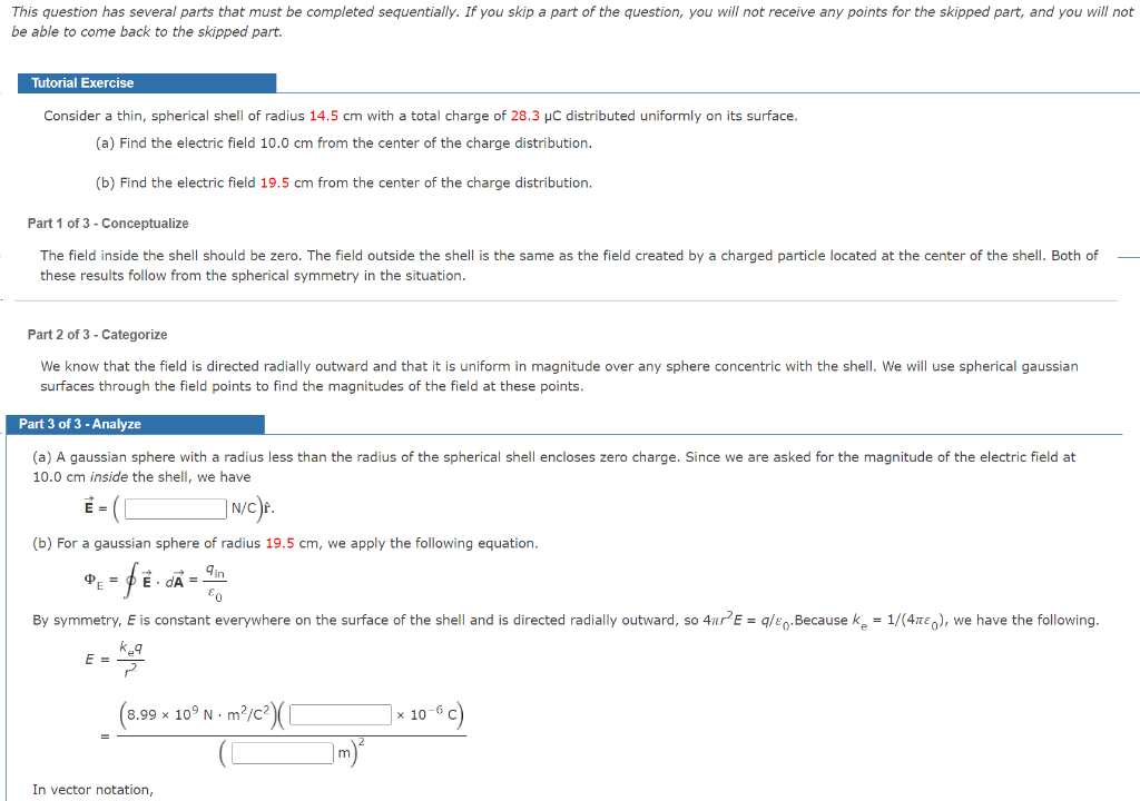 Solved Consider a thin, spherical shell of radius 14.5 cm | Chegg.com