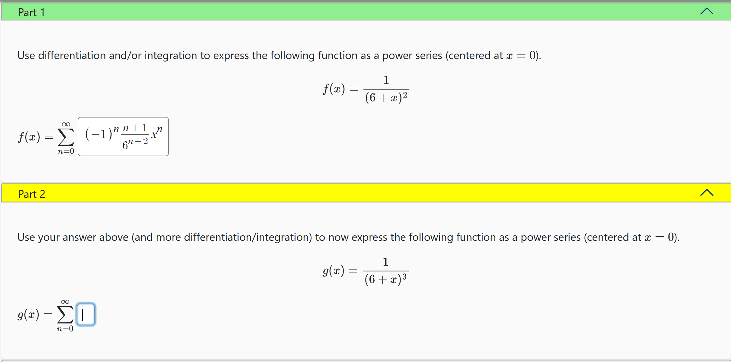 Solved Use differentiation and/or integration to express the | Chegg.com