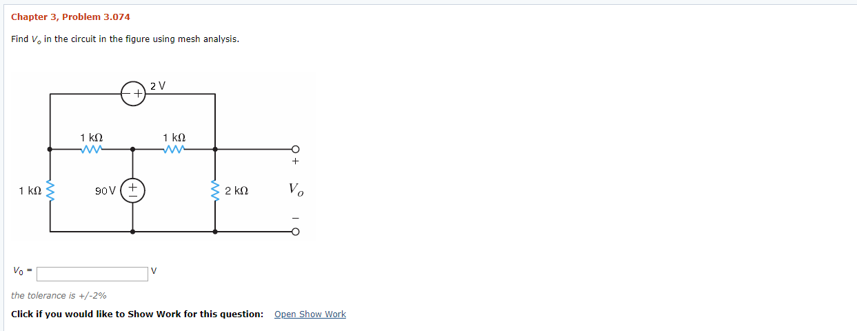 Solved Chapter 3, Problem 3.068 Find to in the circuit in | Chegg.com