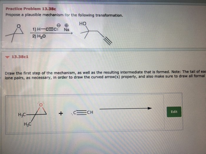 Solved Draw the first step of the mechanism, as well as the | Chegg.com