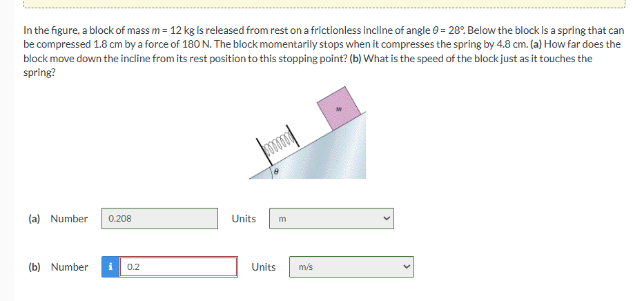 Solved In the figure, a block of mass \( | Chegg.com