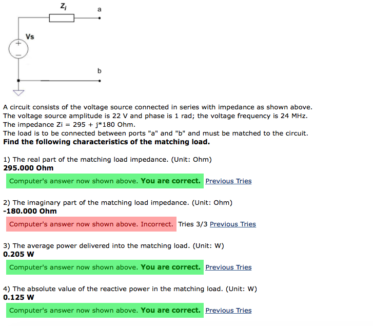 Solved Zi Vs A circuit consists of the voltage source | Chegg.com