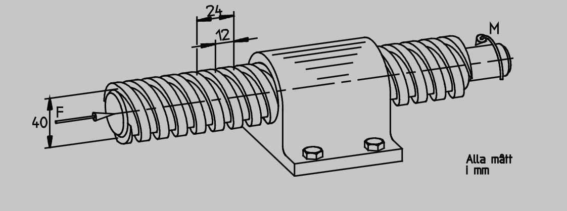 Solved In the picture above, we have a lead screw with the | Chegg.com