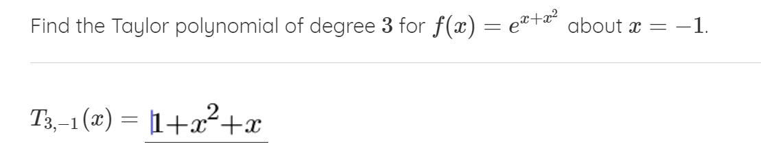 Solved Find the Taylor polynomial of degree 3 for f(x) = | Chegg.com