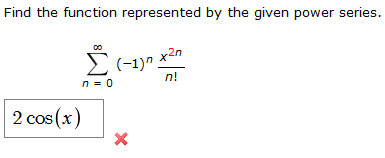 Solved Find the function represented by the given | Chegg.com