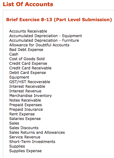 Solved Brief Exercise 8-13 (Part Level Submission) | Lee | Chegg.com