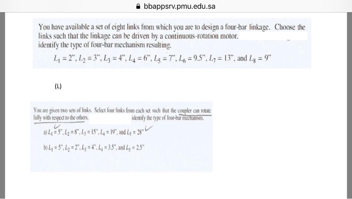 Solved bbappsrv.pmu.edu.sa You have available a set of eight | Chegg.com