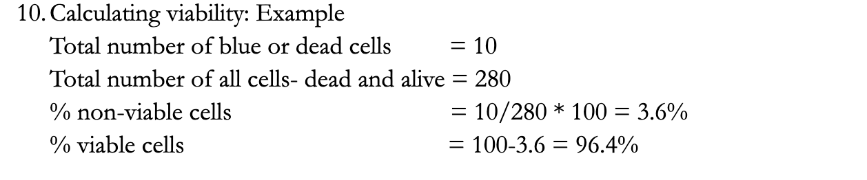9. Calculating Cell concentration-Example - Total | Chegg.com