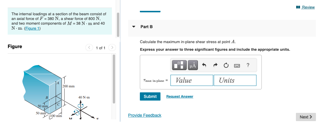 [Solved]: Help with this practice problem: The internal load