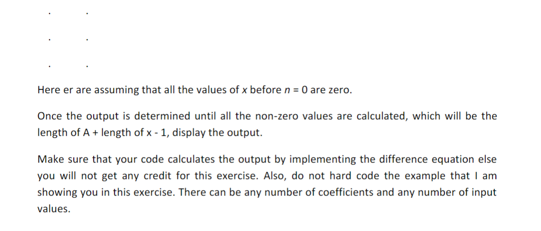 Solved In this exercise, you will be calculating the output | Chegg.com