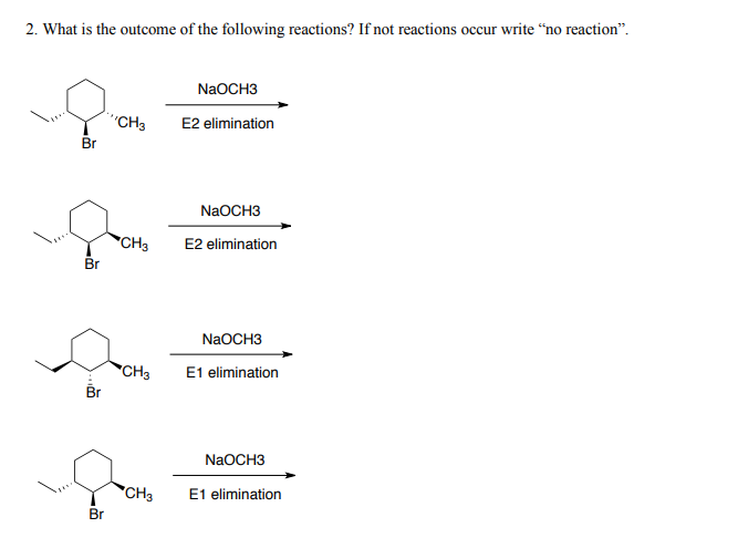Solved 2. What is the outcome of the following reactions? If | Chegg.com