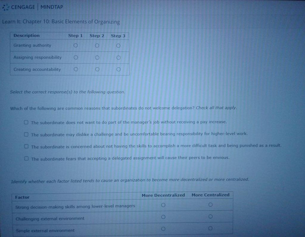 Solved CENGAGE MINDTAP Learn It: Chapter 10: Basic Elements | Chegg.com