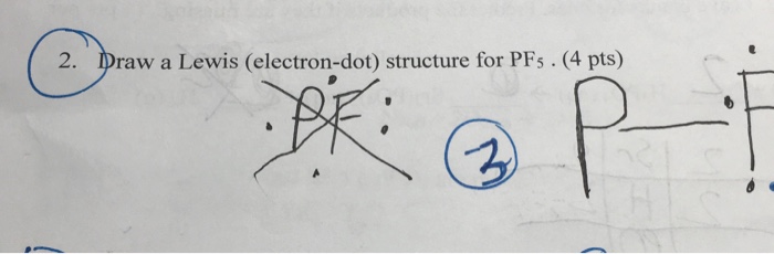 Solved 2. Draw a Lewis (electron-dot) structure for PFs. (4 | Chegg.com
