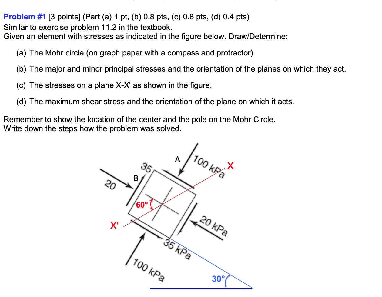 Solved Problem #1 [3 points] (Part (a) 1 pt, (b) 0.8 pts, | Chegg.com