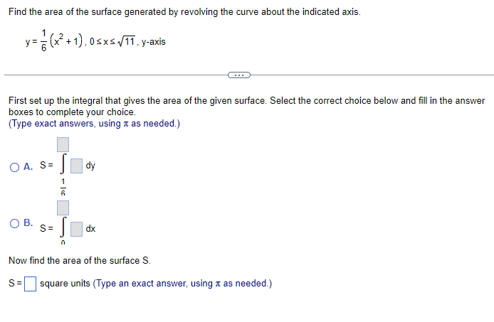 Solved Find the area of the surface generated by revolving | Chegg.com