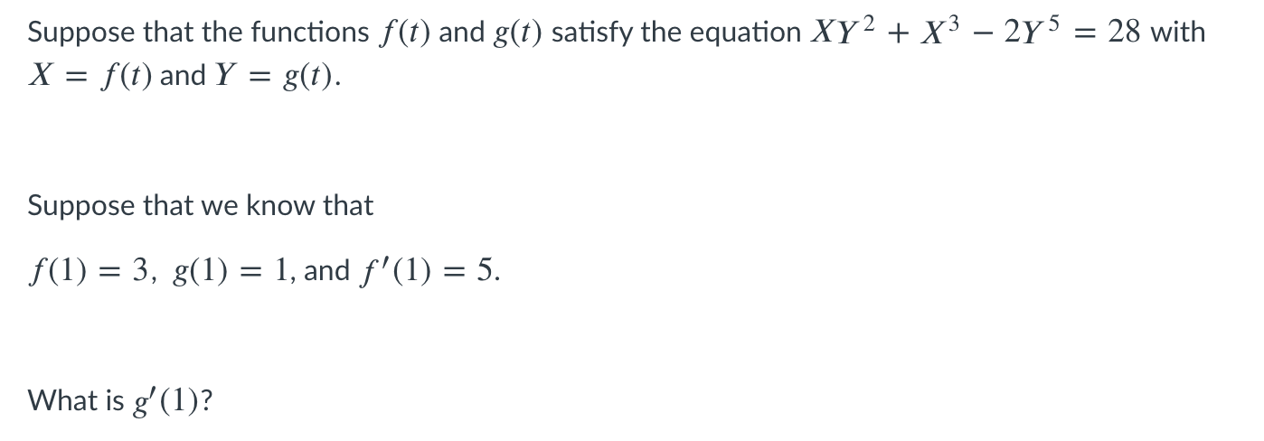 Solved 28 with Suppose that the functions f(t) and g(t) | Chegg.com