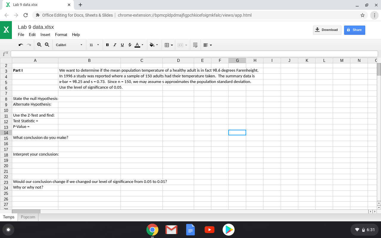 Solved X Lab 9 data.xlsx x + - OX = c + Office Editing for | Chegg.com