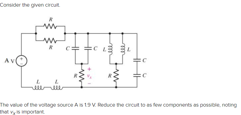 Solved Consider the given circuit. The value of the voltage | Chegg.com