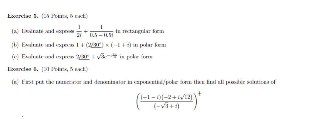 Solved Exercise 5. (15 Points, 5 each) (a) Evaluate and | Chegg.com Solved Exercise 5. (15 Points, 5 each) (a) Evaluate and | Chegg.com