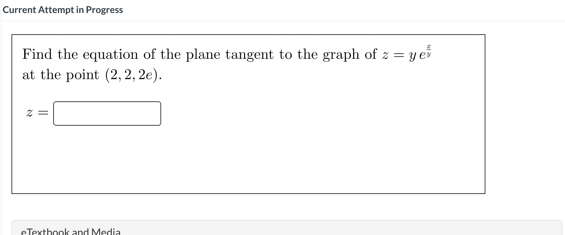Solved Current Attempt in Progress = ye Find the equation of | Chegg.com