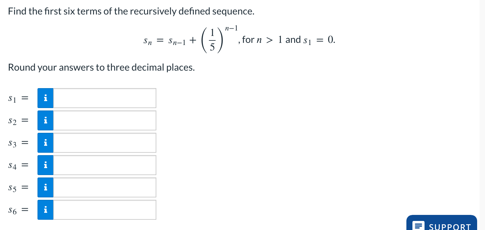 Solved Find the first six terms of the recursively defined | Chegg.com