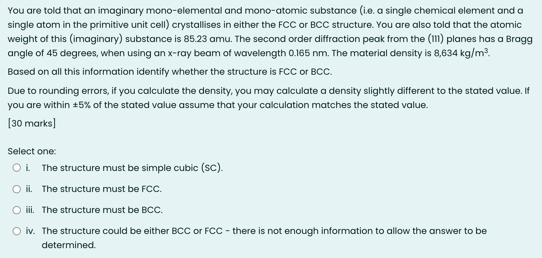 Solved You are told that an imaginary mono-elemental and | Chegg.com