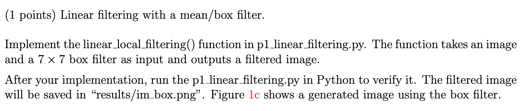 Solved Please help me solve this Computer Vision problem. | Chegg.com