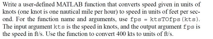 Solved Write A User Defined Matlab Function That Converts 1329