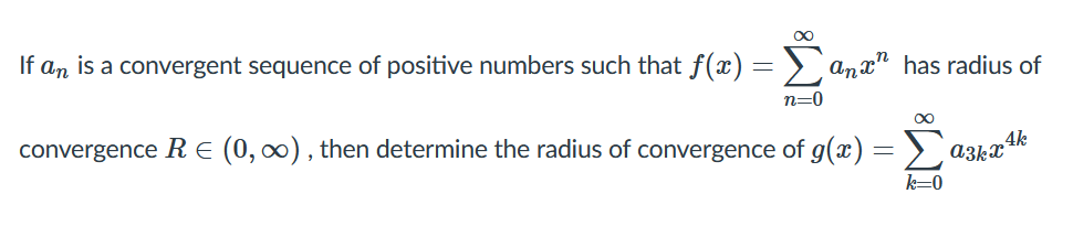 Solved o If an is a convergent sequence of positive numbers | Chegg.com