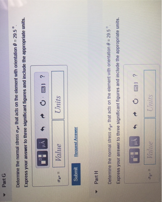 Solved PartA Determine the state of stress on an Determine | Chegg.com Solved PartA Determine the state of stress on an Determine | Chegg.com