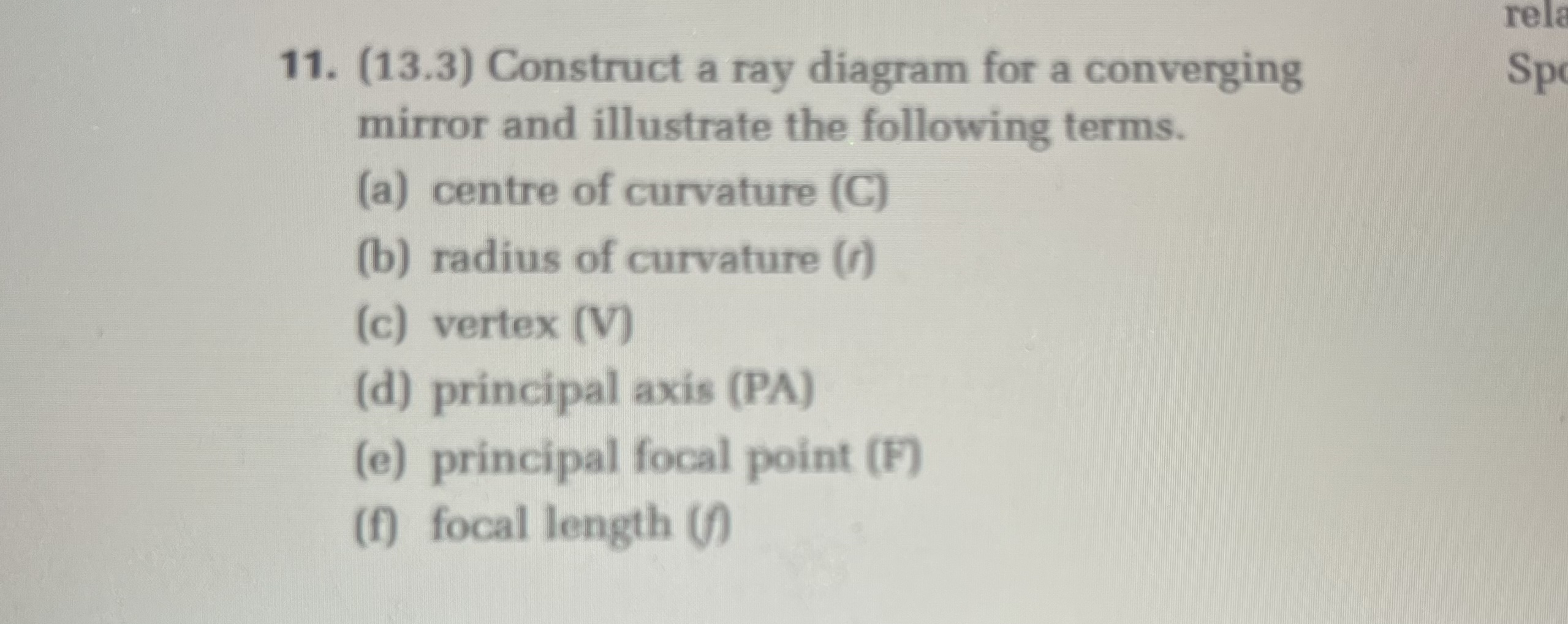 Solved 11. (13.3) Construct a ray diagram for a converging | Chegg.com