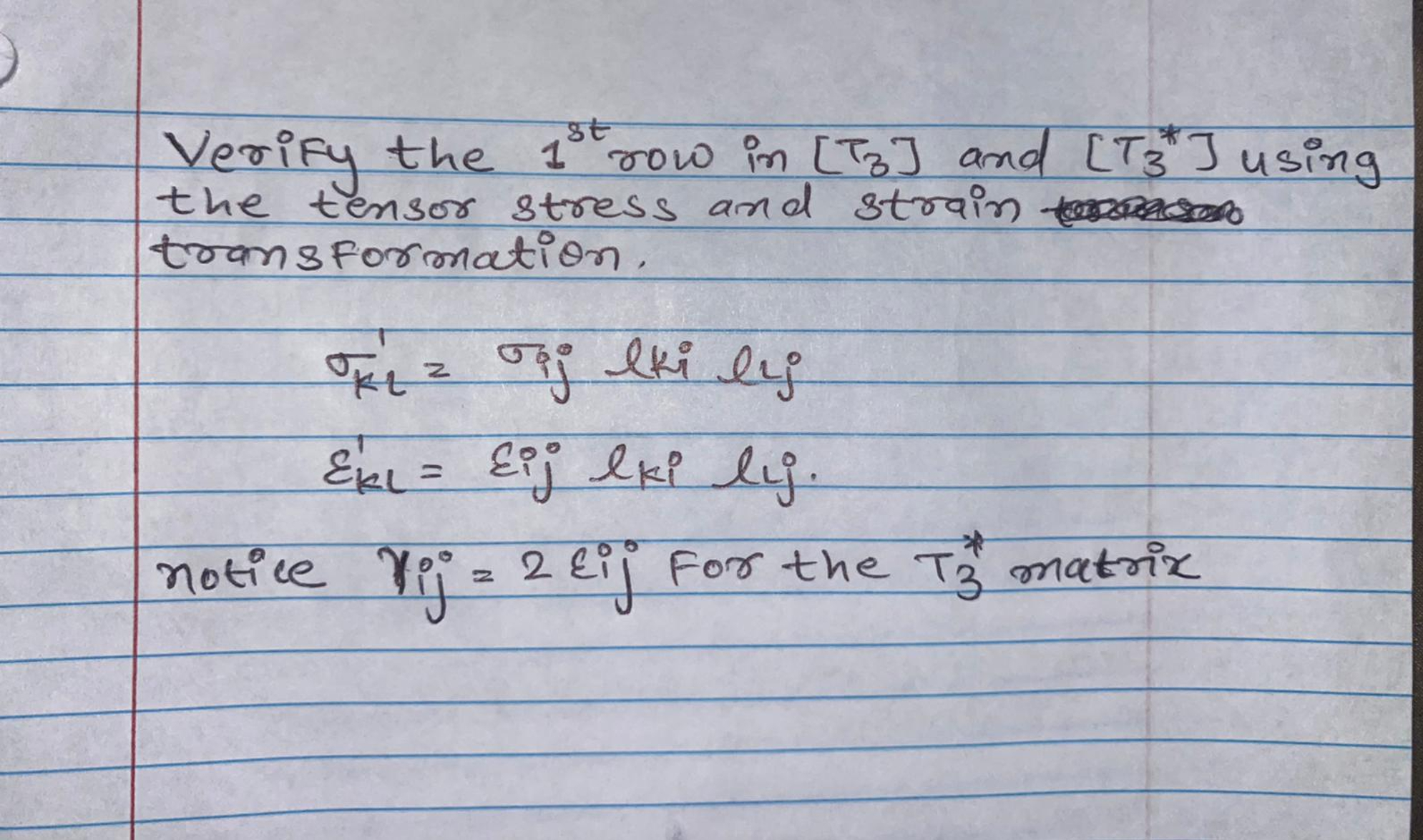 Solved Verify the 1st ﻿row in T3 ﻿and T3* ﻿usingthe tensor | Chegg.com