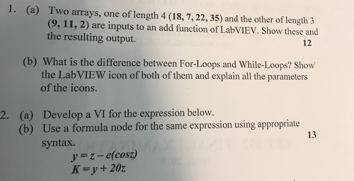 Solved 1. (a) Two arrays, one of length 4 (18, 7,22, 35) and | Chegg.com