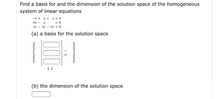 Solved Find a basis for and the dimension of the solution | Chegg.com