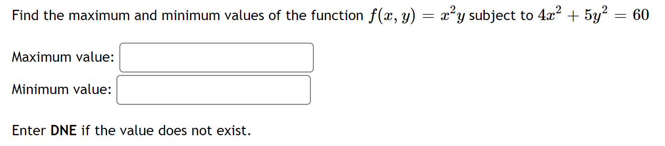 Solved Find the maximum and minimum values of the function | Chegg.com