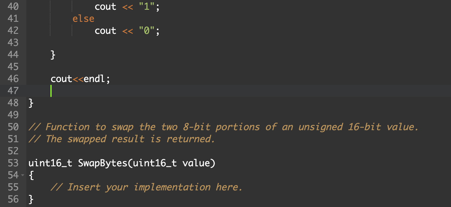 Solved 4 #include 5 using namespace std; 6 7 // Prototype | Chegg.com