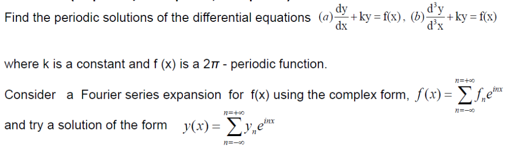 Solved Find the periodic solutions of the differential | Chegg.com