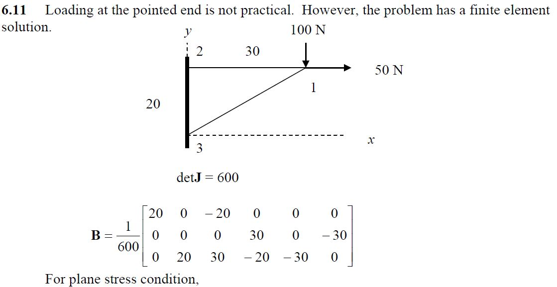 This is a finite element problem. The first part is | Chegg.com