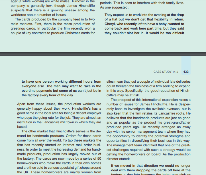 Solved Hinchcliffe Cards was started by William Hinchcliffe | Chegg.com