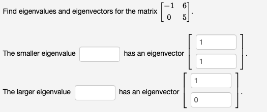 Solved Find eigenvalues and eigenvectors for the matrix | Chegg.com