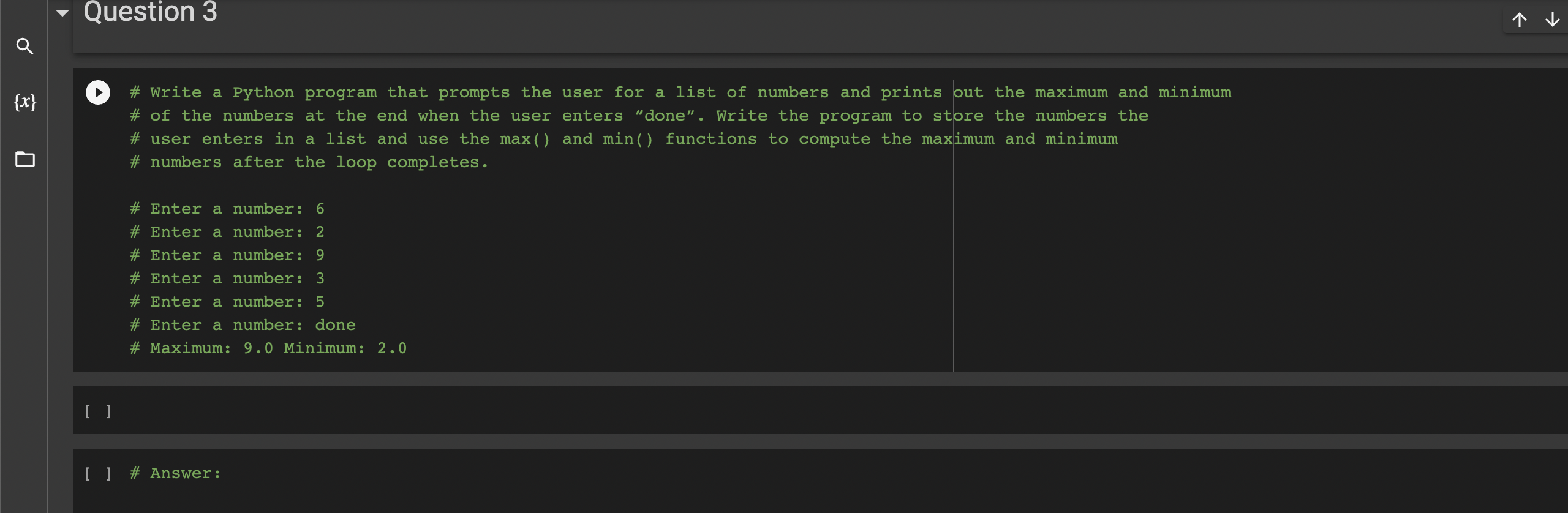  Solved Write A Python Program That Prompts The User