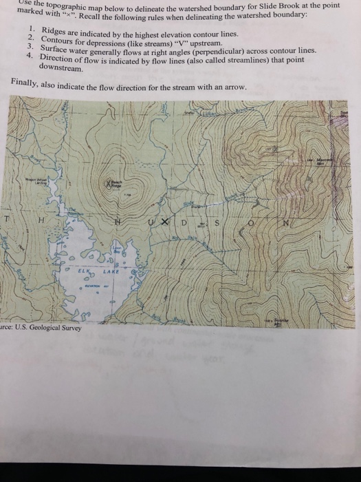 Solved Hydrology Hw I Have To Find The Watershed Boundary 