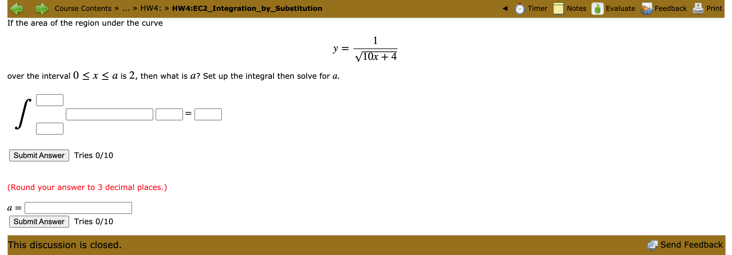 Solved Timer Notes Evaluate Feedback Print Course Contents 2853
