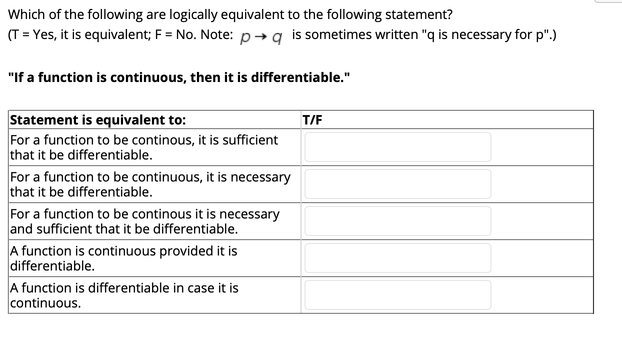 Solved Which of the following are logically equivalent to | Chegg.com